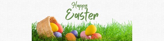 Happy Easter Etsy Shop Banner Mini Big Banner Etsy Shop | Etsy