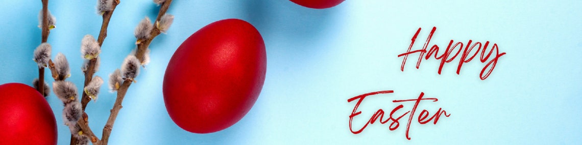 Happy Easter Etsy Shop Banner Mini Big Banner Etsy Shop | Etsy