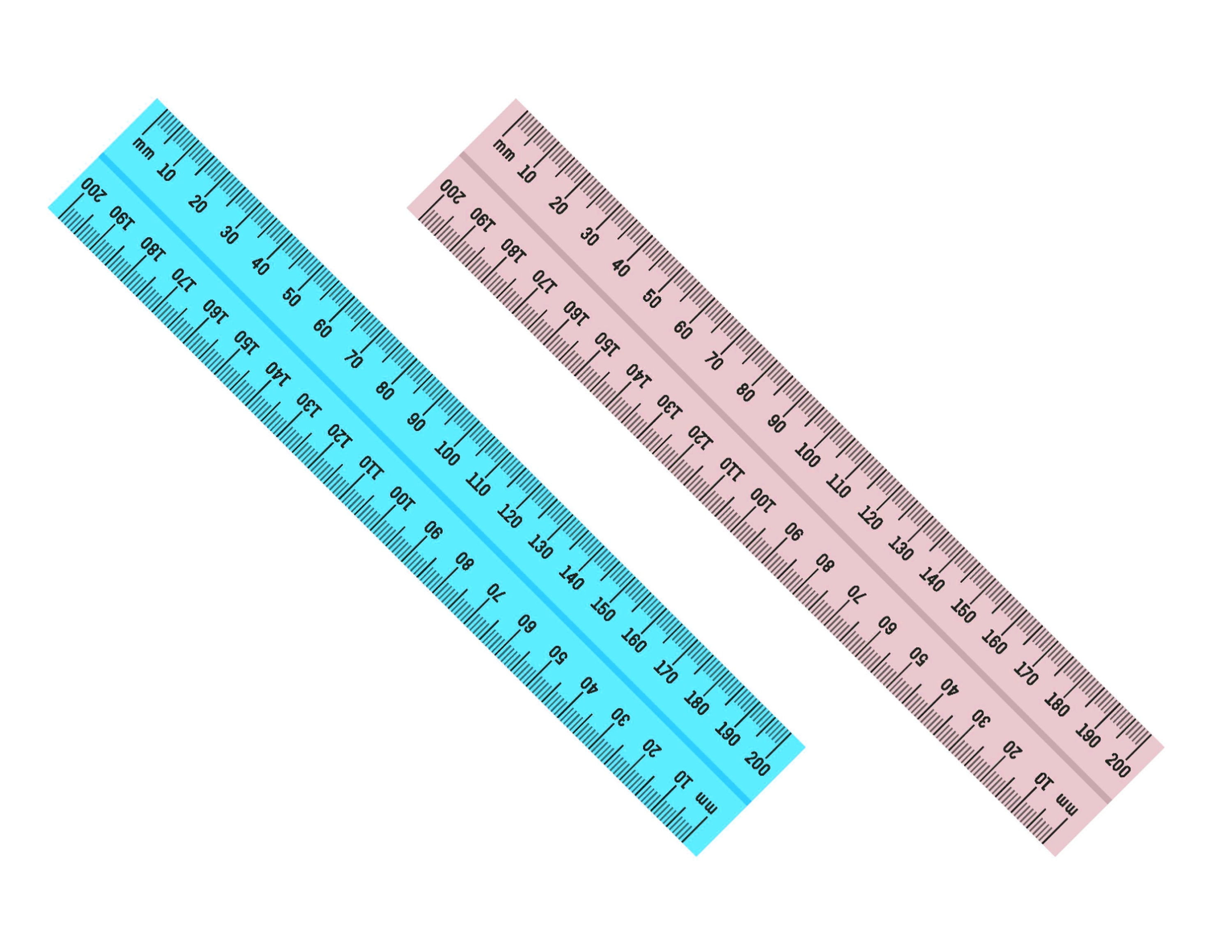 Colorful 20 Cm Printable Ruler: Teacher Student Clipart (instant ...