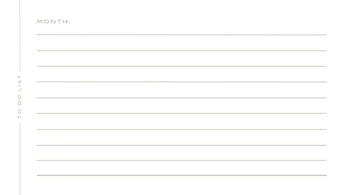 Printable Minimalist April May Calendar BONUS to Do List | Etsy