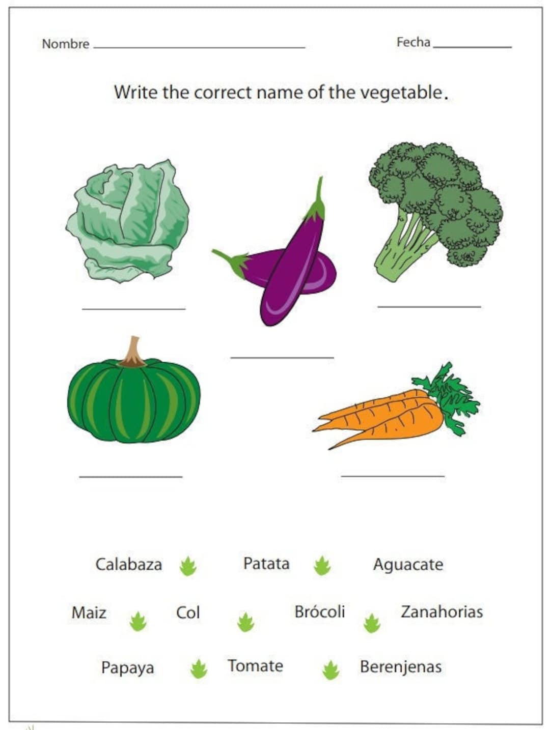 Learn Spanish Activity Worksheets Kids - Etsy