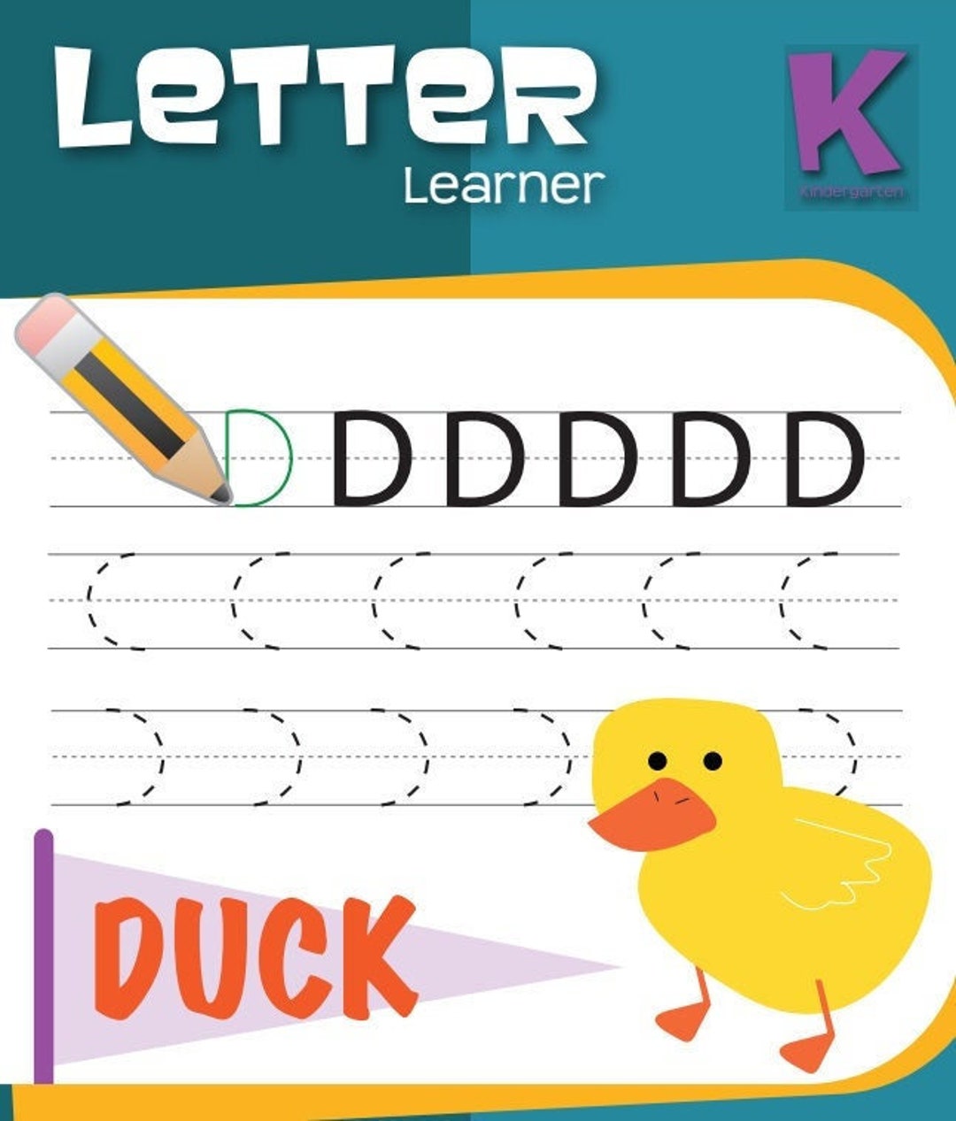 Letter Learner Full Workbook Nursery Age A-Z Letters - Etsy