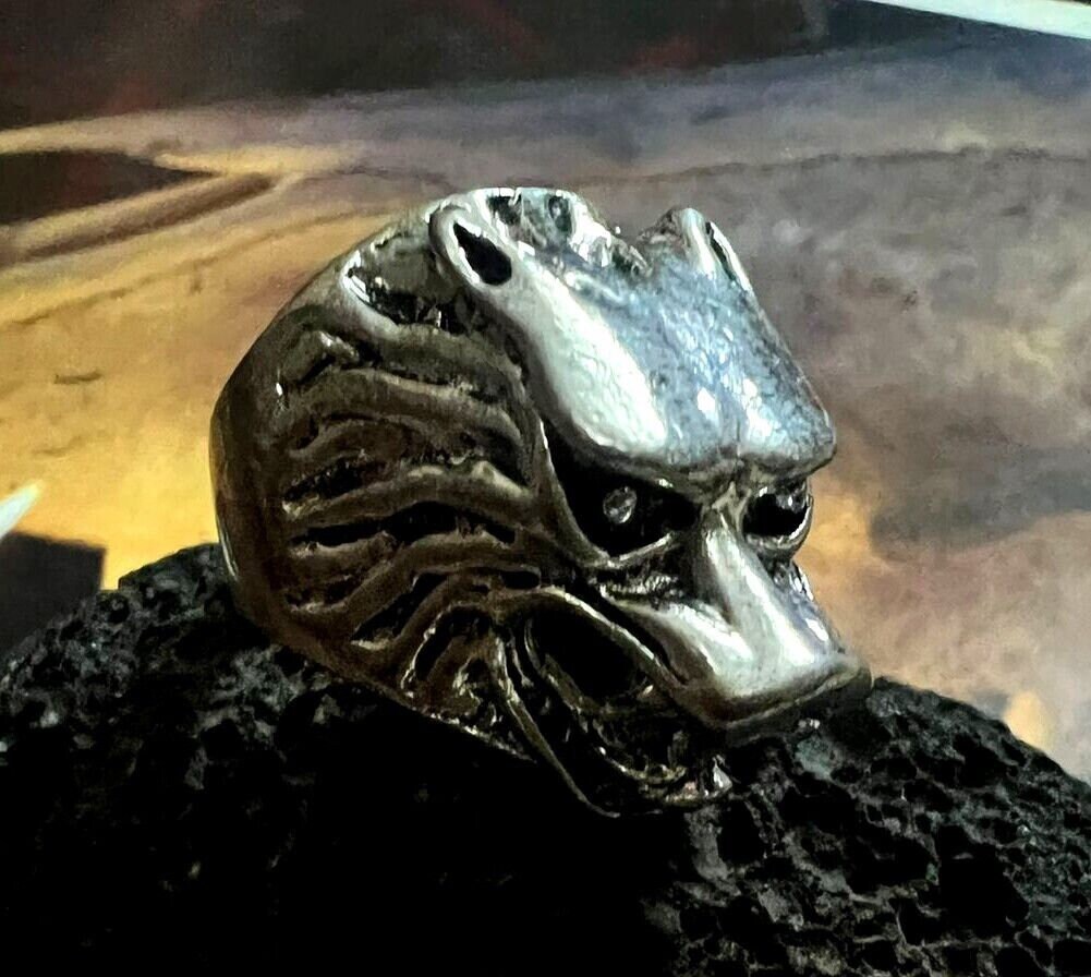 High Ranking Illuminati Freemason Lion Head Ring Antique Vintage ...