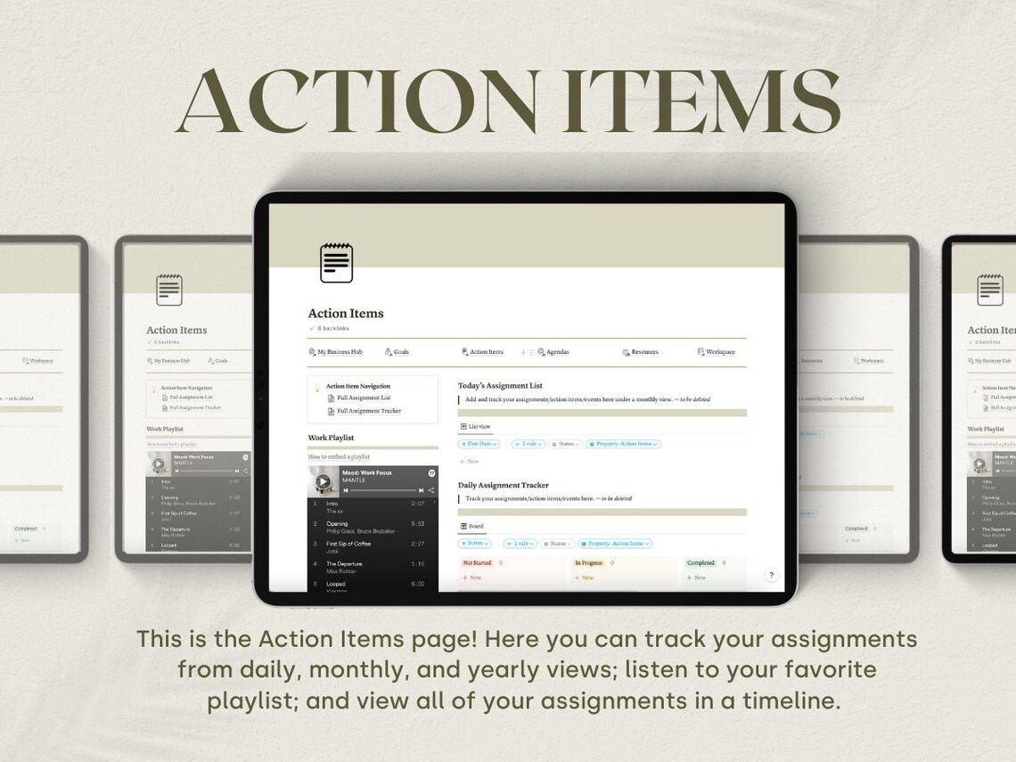 Notion Business Hub // Notion Template // Notion Template - Etsy