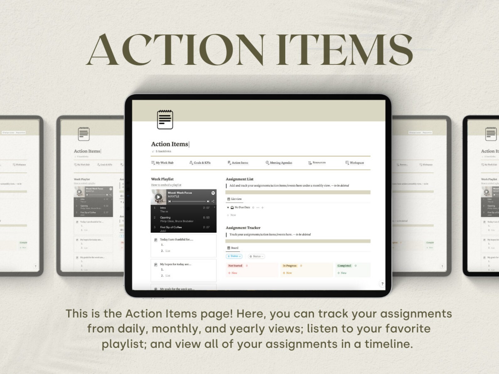 Notion Work Hub // Notion Template // Notion Work Planner - Etsy