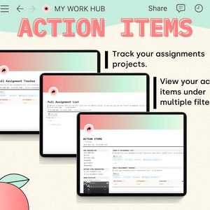 Notion Work Hub // Notion Template // Work Planner - Etsy Canada