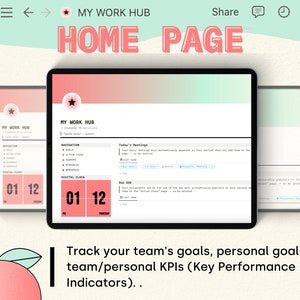 Notion Work Hub // Notion Template // Work Planner - Etsy Canada