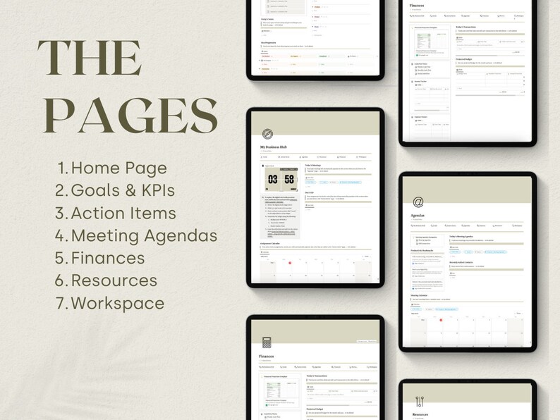 Notion Business Hub // Notion Template // Notion Template Business // Business Notion Template ...