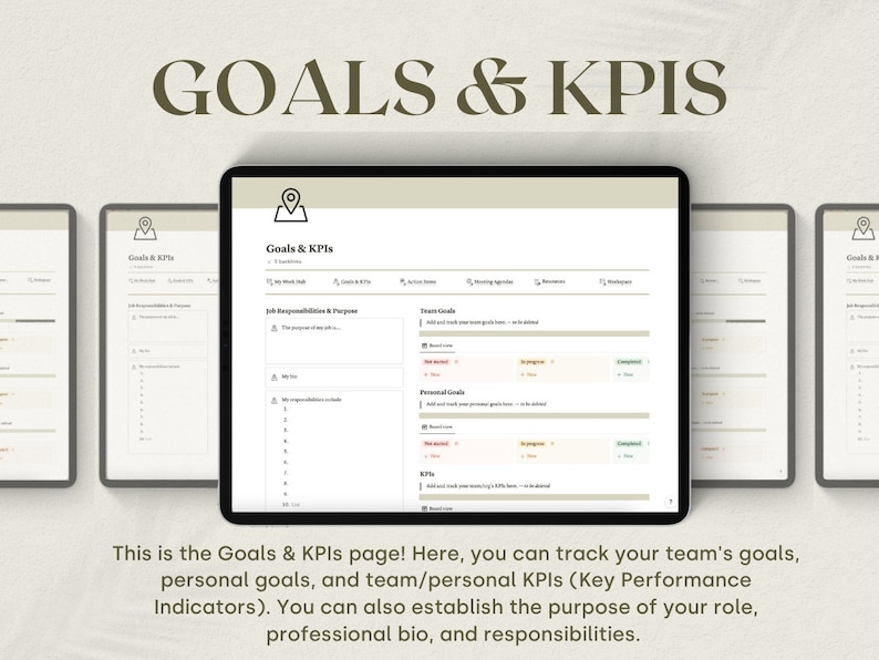 Notion Work Hub // Notion Template // Notion Work Planner - Etsy