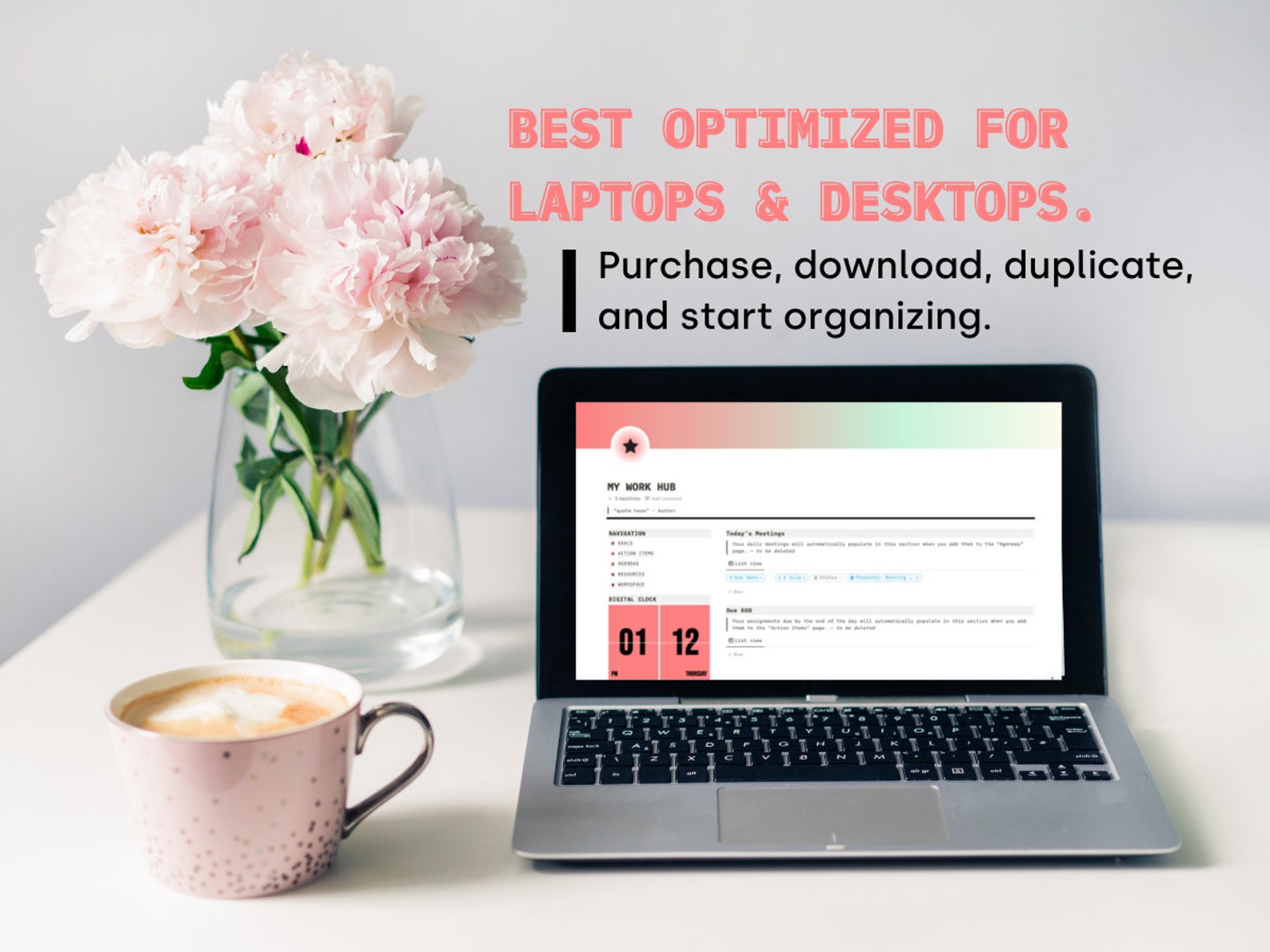 Notion Work Hub // Notion Template // Work Planner - Etsy Canada