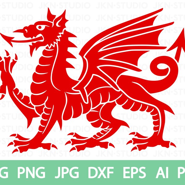 Welsh Dragon - Etsy