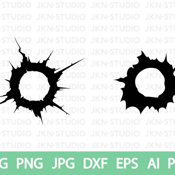 Bullet Hole Decal - Etsy UK