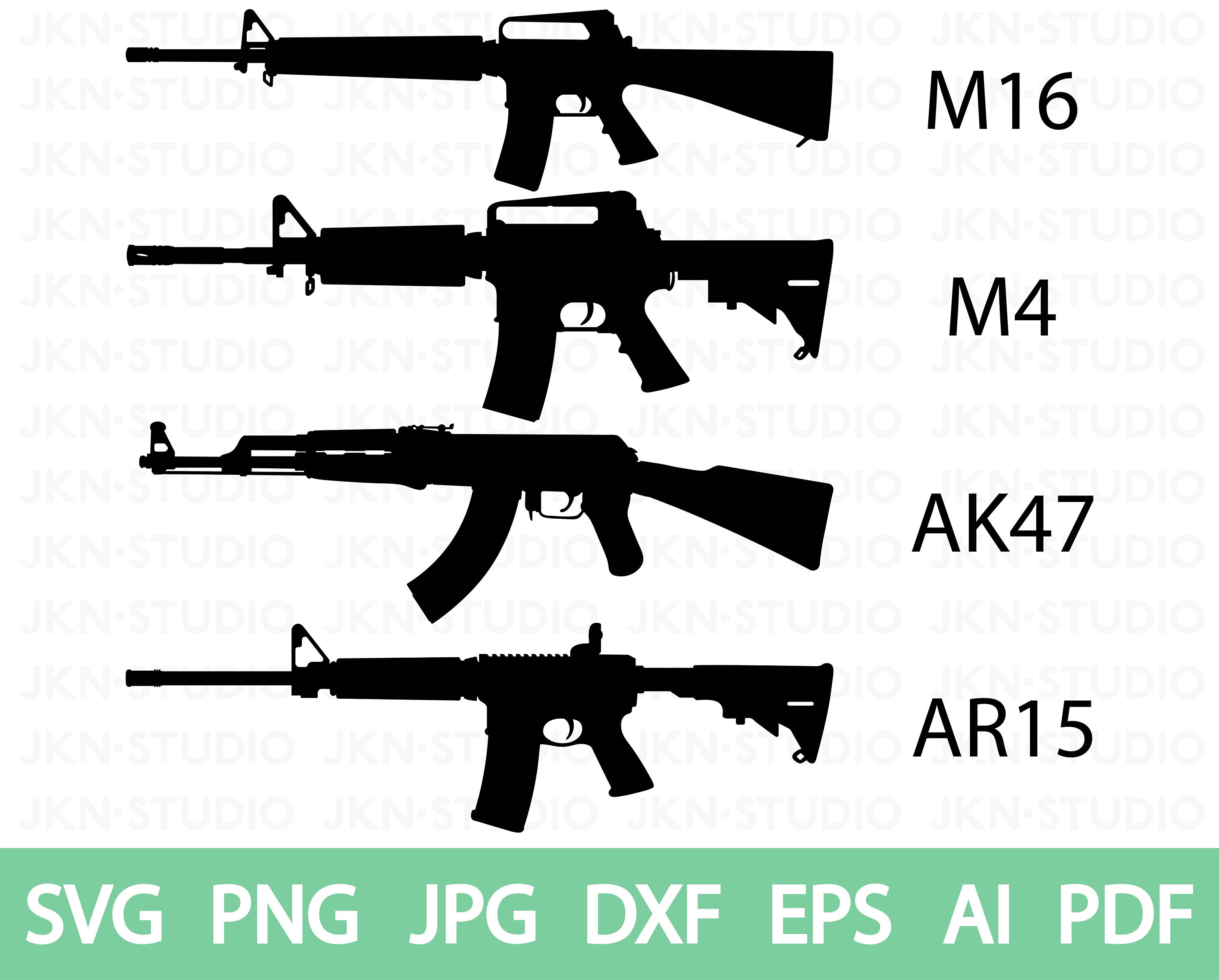 M4 M16 Clipart