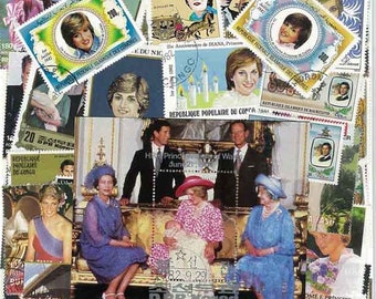 Princess Diana Stamp Collection - Etsy