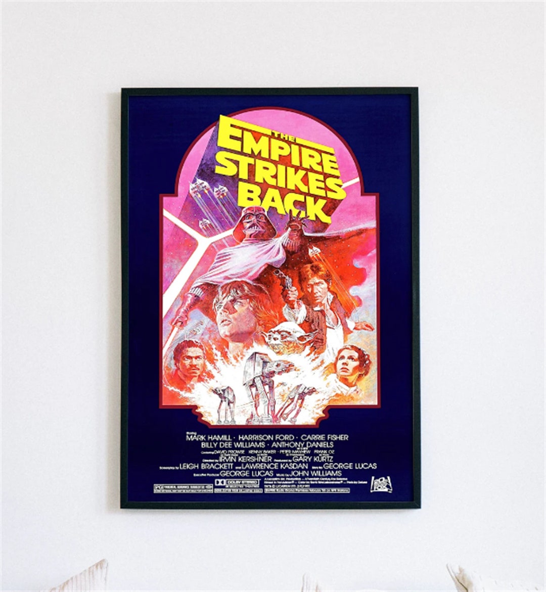 The Empire Strikes Back Poster Original Artwork Hq File Etsy