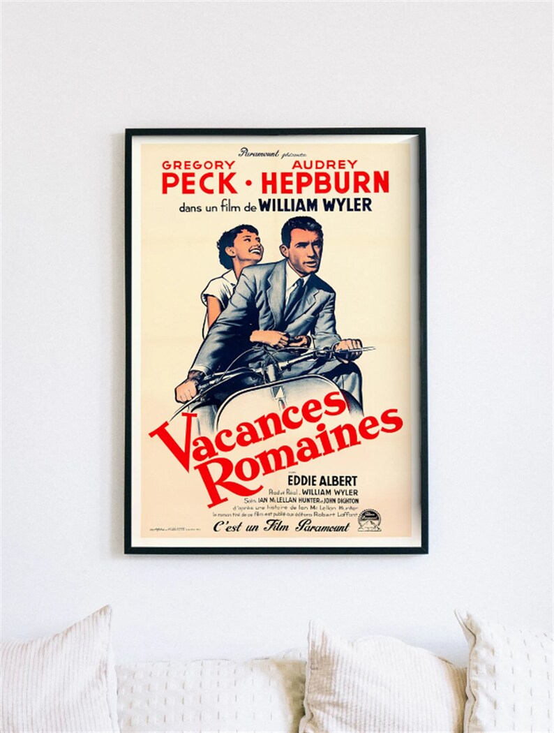 Roman Holiday, Original French Poster, 1953 American Romantic Comedy ...
