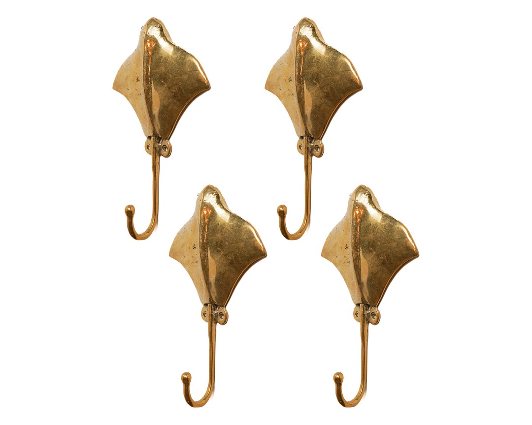 4 Pcs Manta Ray Hook 8 Inch / 20 Cm, Animal Hook, Hook Bronze, Birthday ...