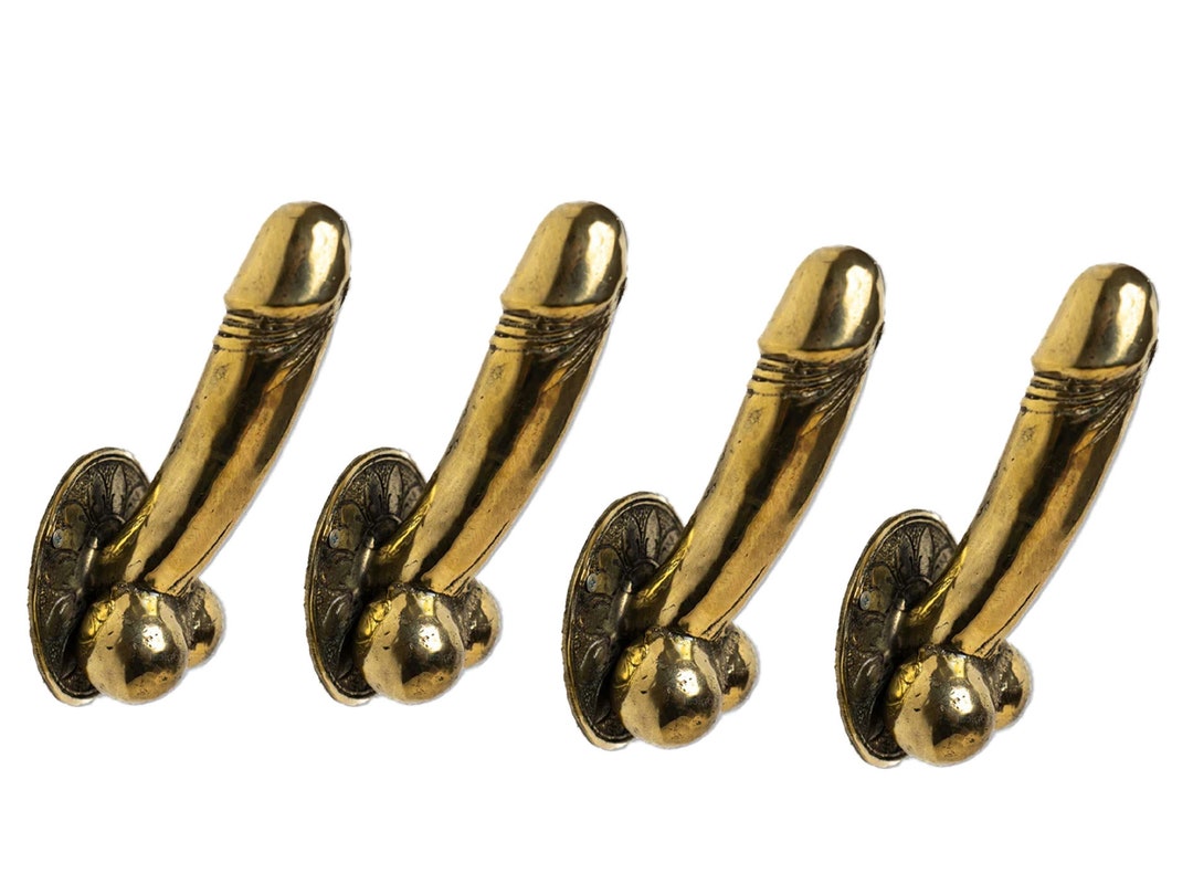 4 Stück Penis Türgriff oder Haken, Penis Bronze, Penis-Tür, Penis Figur, Penis Dekoration ...