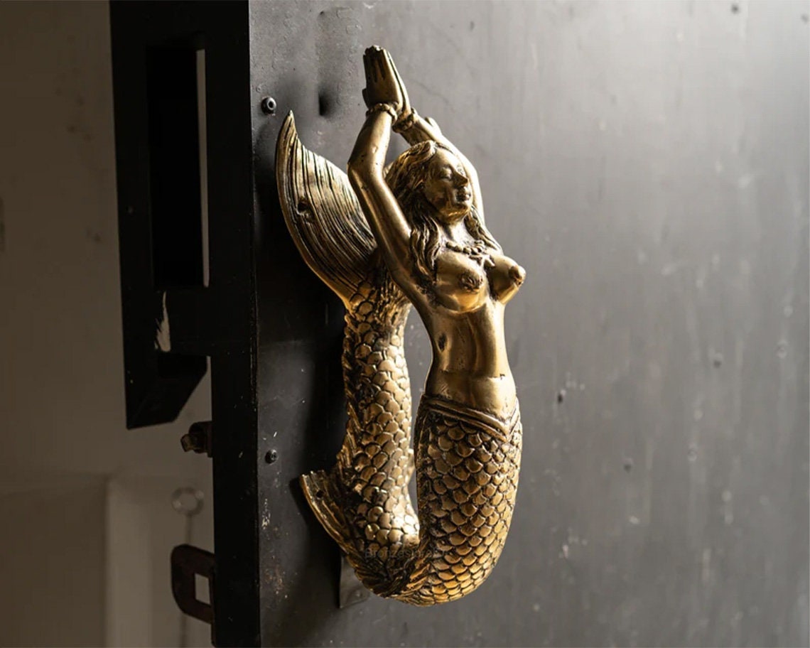 Mermaid Door Handle 11 Inch / 27 Cm LARGE Door Decor - Etsy