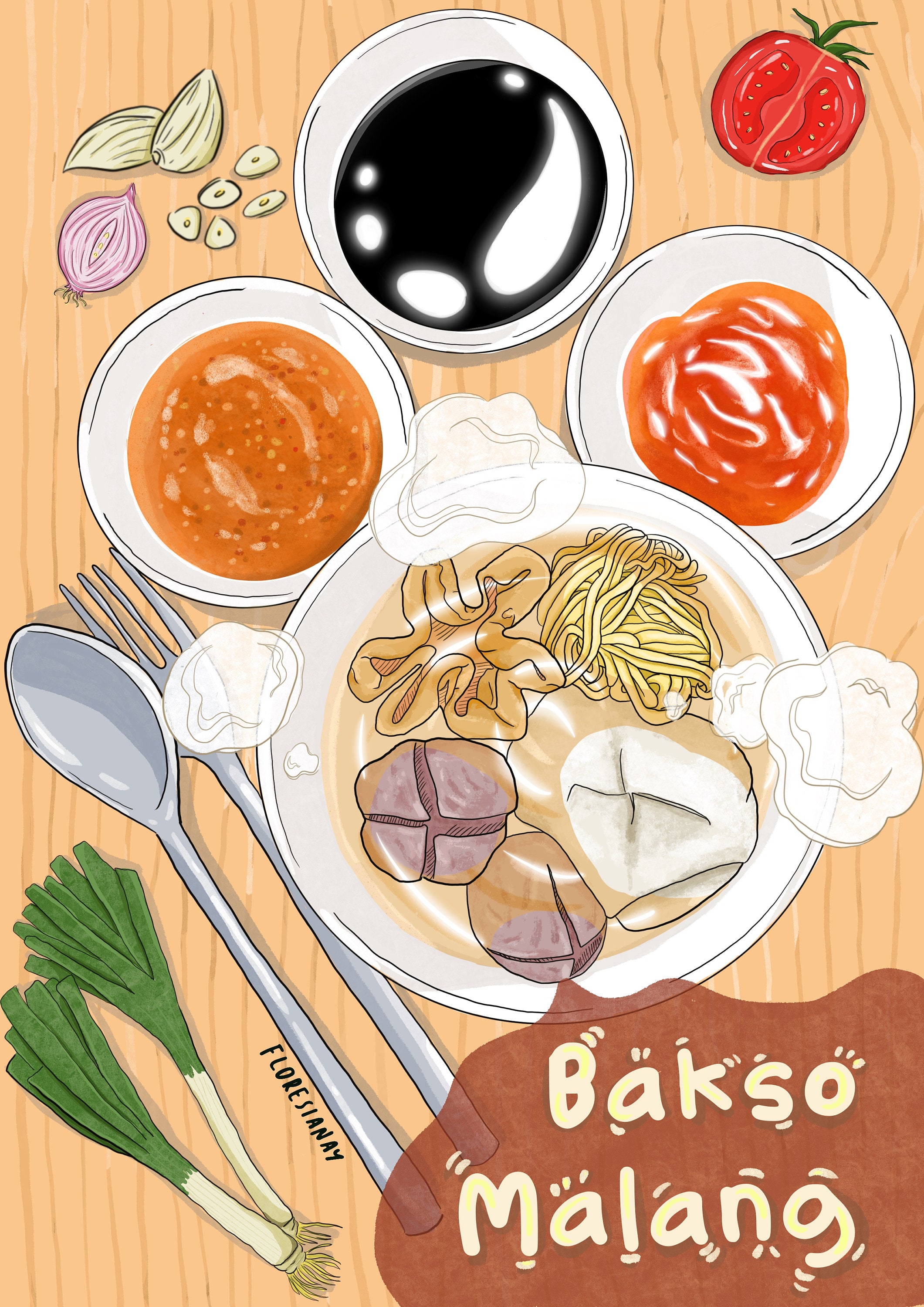 Custom Food Illustration. Digital Art. Personalized Gift. Food - Etsy