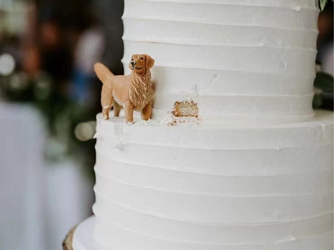 Personalized Custom Dog Wedding Cake Topper , Pet Cake Topper，pets ...