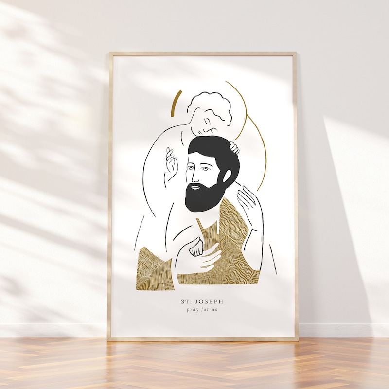 Saint Joseph Print - Etsy