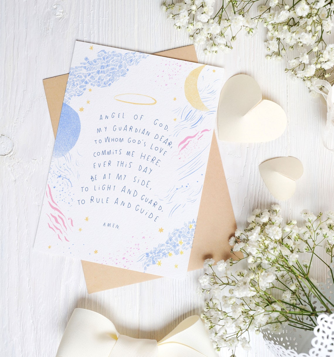 Angel of God Prayer Printable, Guardian Angel to Nursery, INSTANT ...