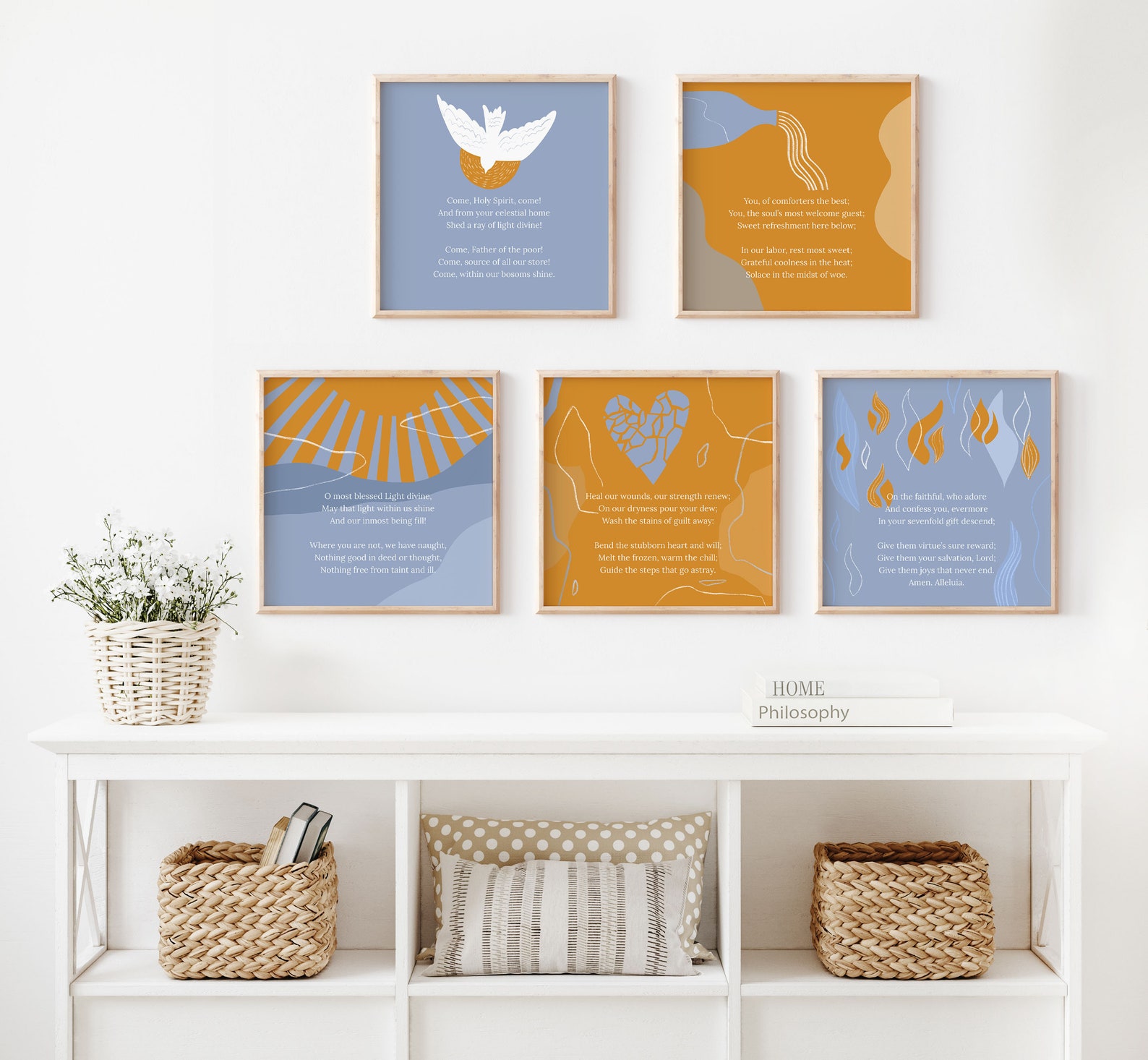 The Holy Spirit Prayer Printable, Sequence to the Holy Spirit, Set of 5 ...
