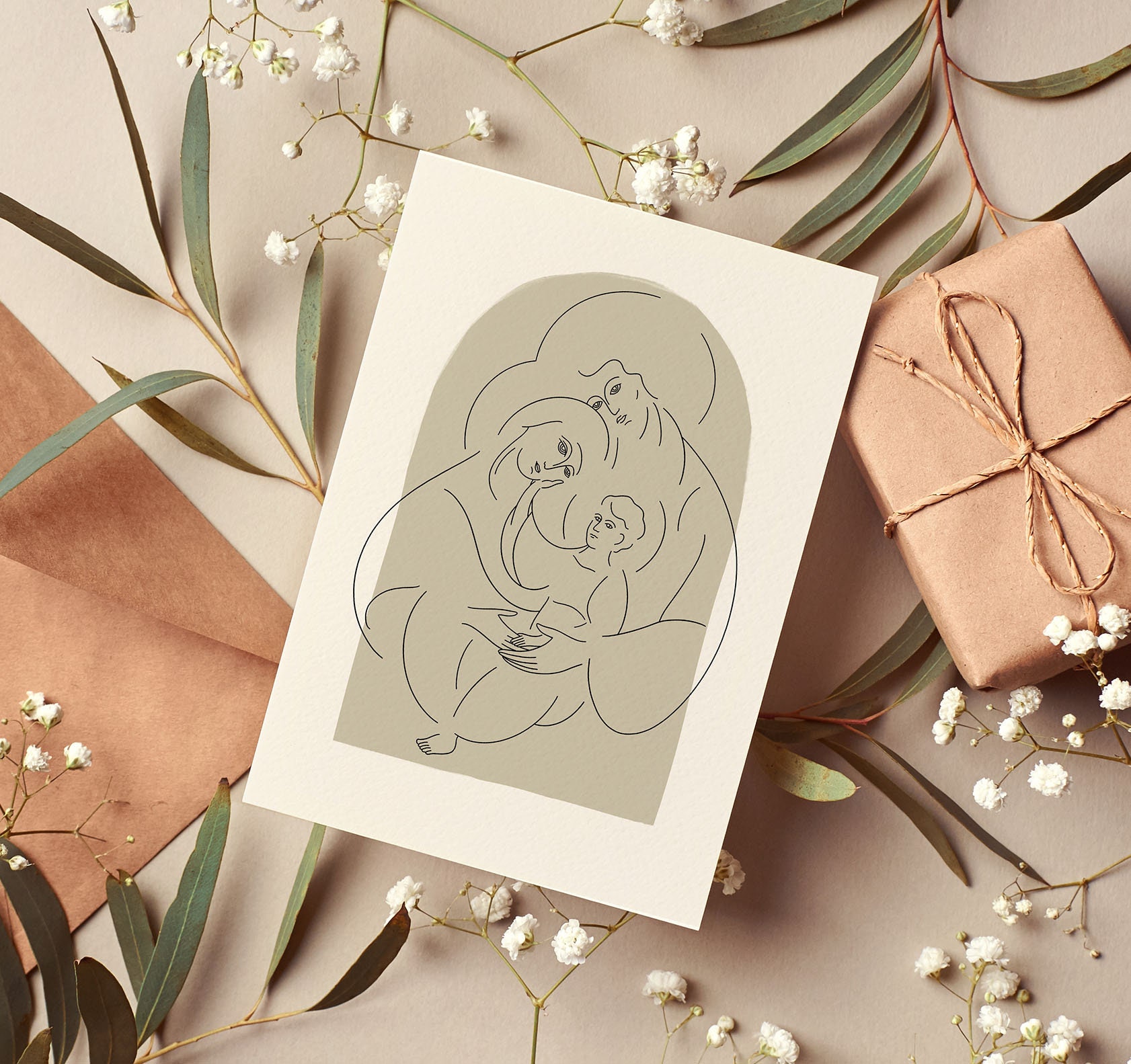 Holy Family Printable, Mary Joseph Jesus Portrait, Christian Icon Holy ...