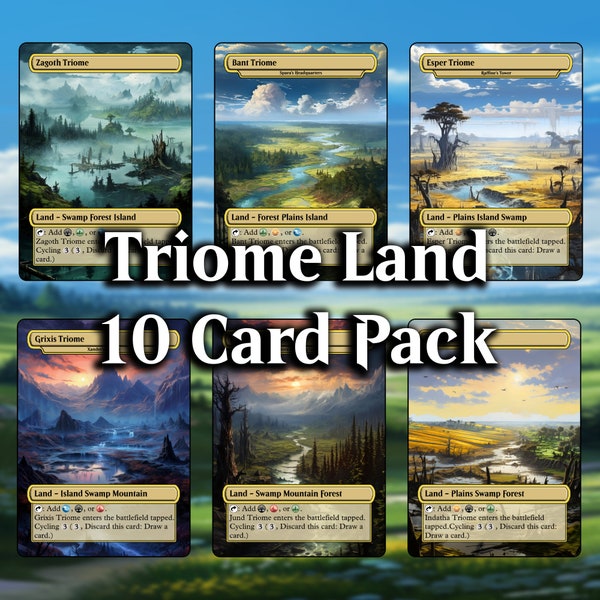 Triome Lands Proxy for Mtg - Etsy