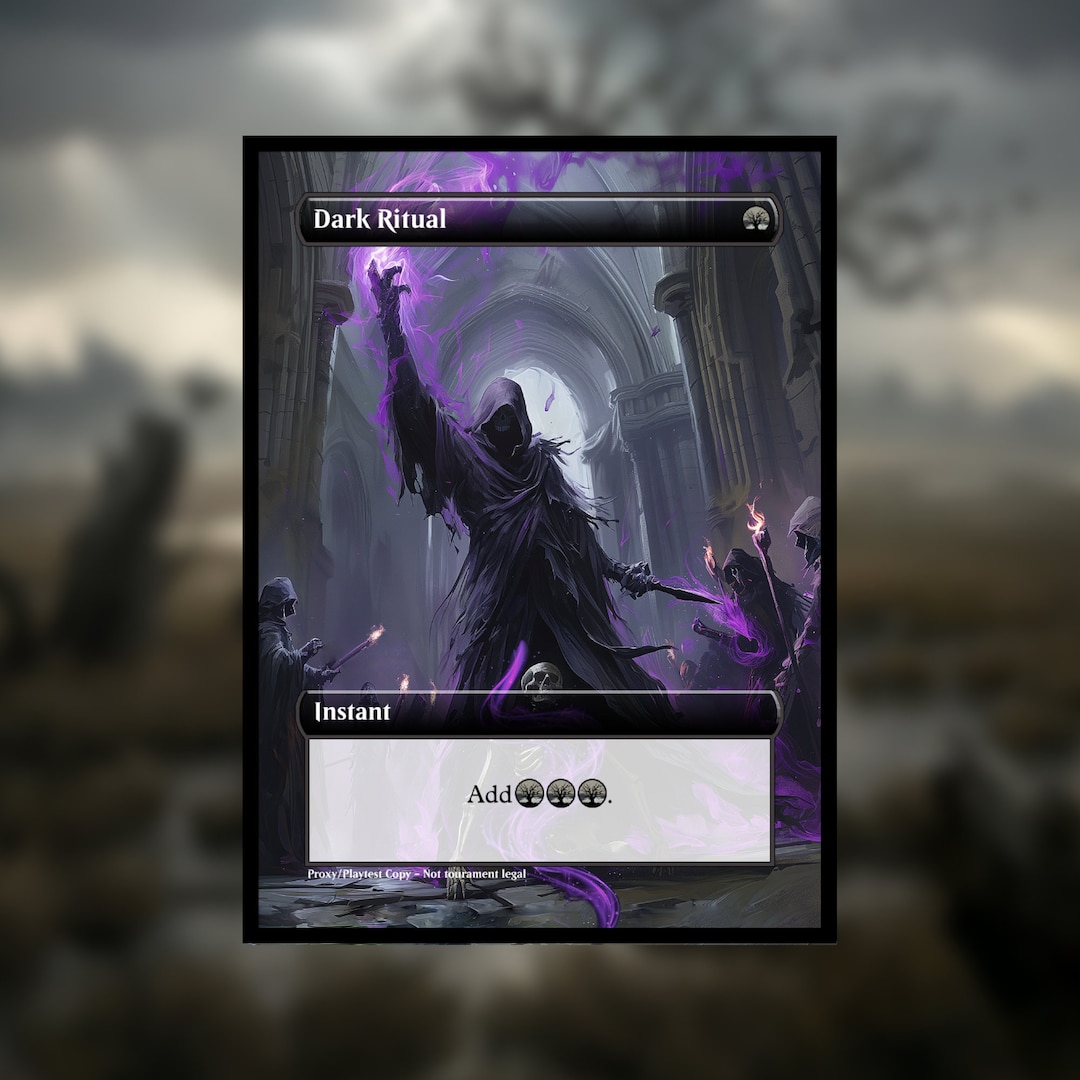 Dark Ritual MTG Proxy Regular Frame Cards for Commander Proxy Dark ...