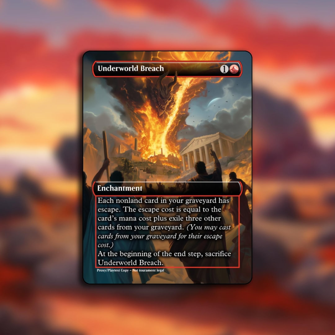 Underworld Breach MTG Proxy Borderless Custom Art Game Cards for ...