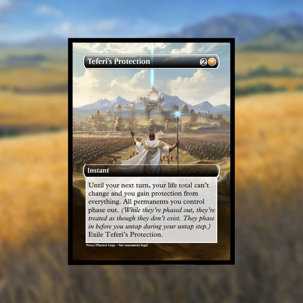 Mtg Teferis Protection Proxy - Etsy
