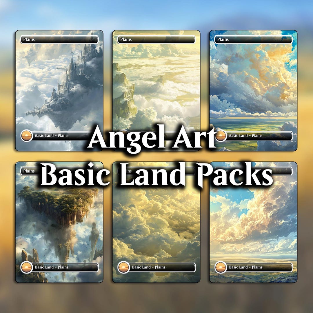 Angel Art Basic Land MTG Pack 18 Angel-themed Basic Lands for Commander ...