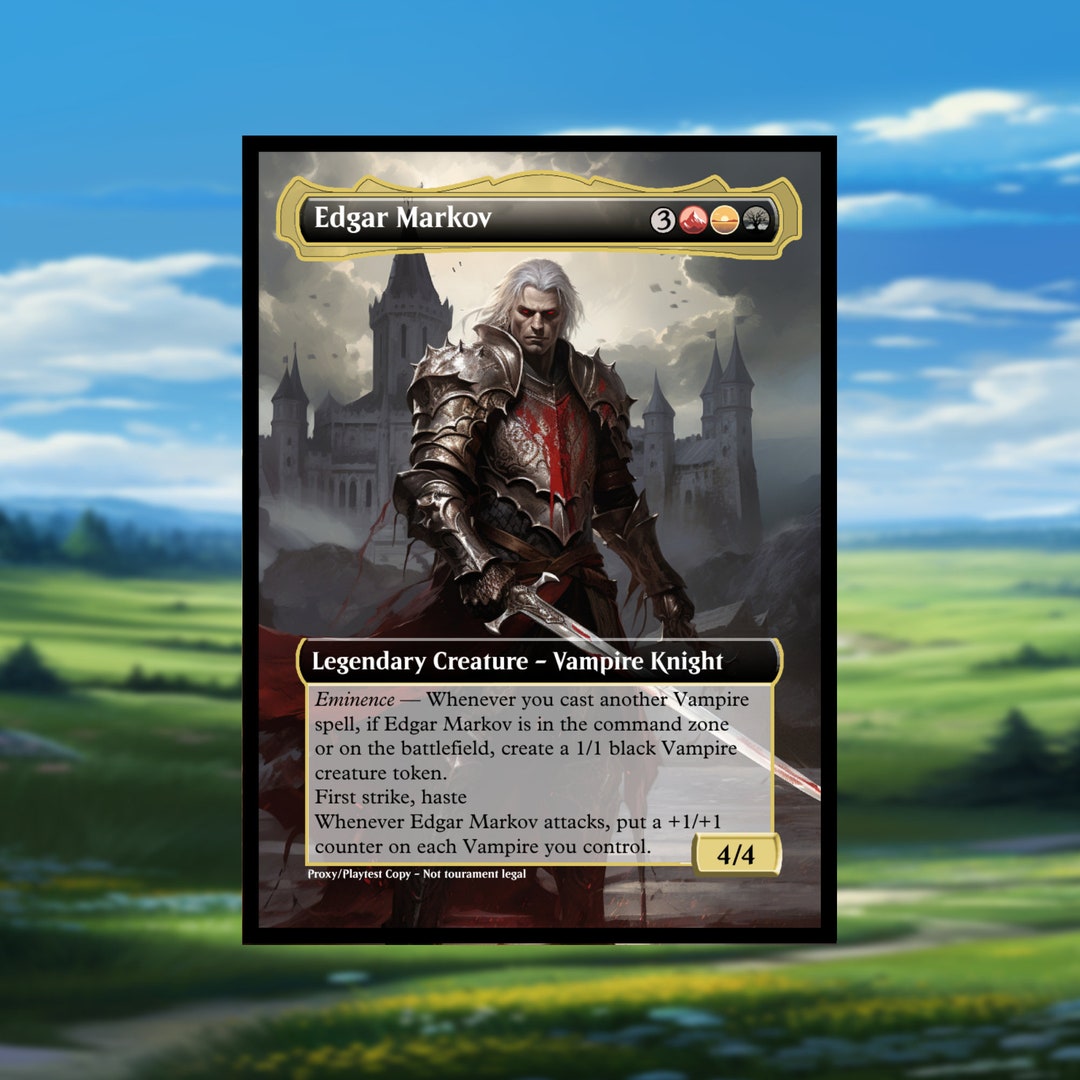 Edgar Markov MTG Proxy Custom Art Game Cards for Commander MTG ...