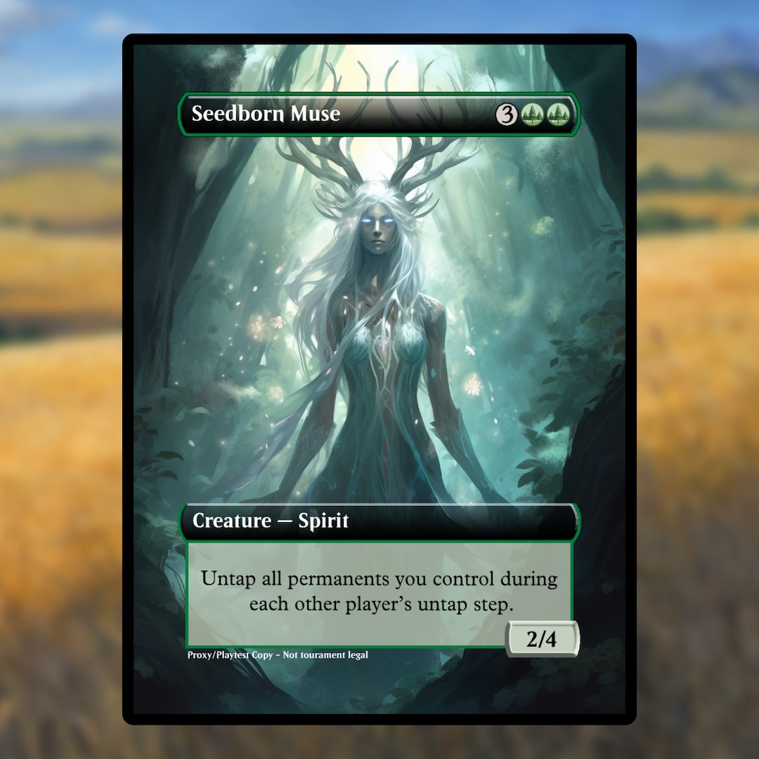 Seedborn Muse Proxy Regular Frame Custom Art Game Cards for Commander Proxy Seedborn Muse ...