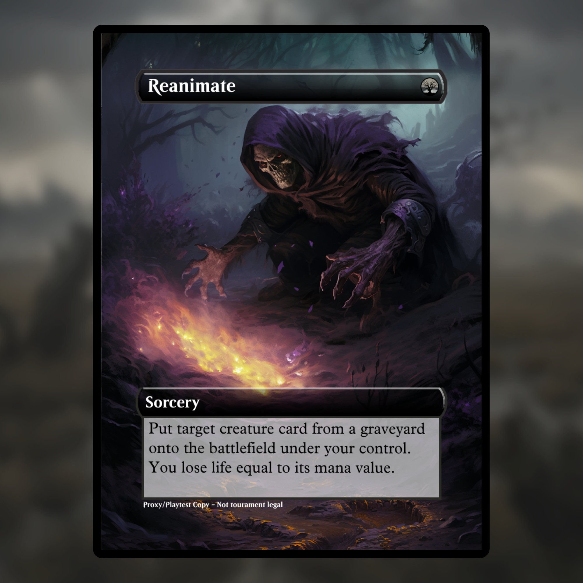Reanimate Proxy Custom Game Card for Commander Proxy Reanimate Proxies ...