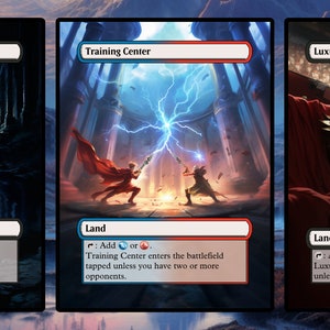 25 Card Black/red/blue grixis Three Color Dual Land Proxy Pack Custom ...