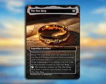 The One Ring MTG Proxy Custom Card, Full Art EDH - Etsy