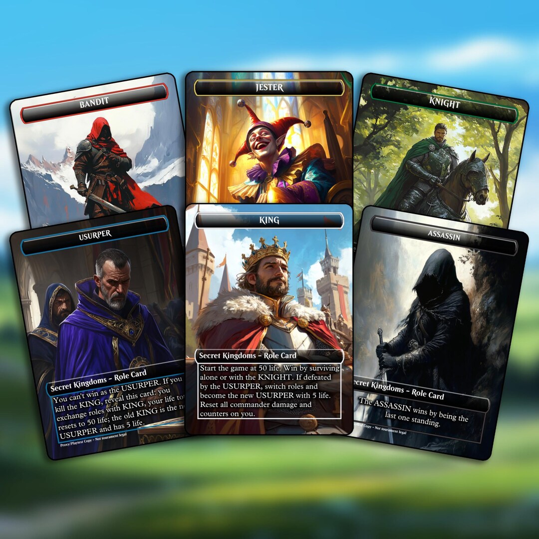 Secret Kingdoms 7 Card Pack Borderless Custom Art Game Cards for ...