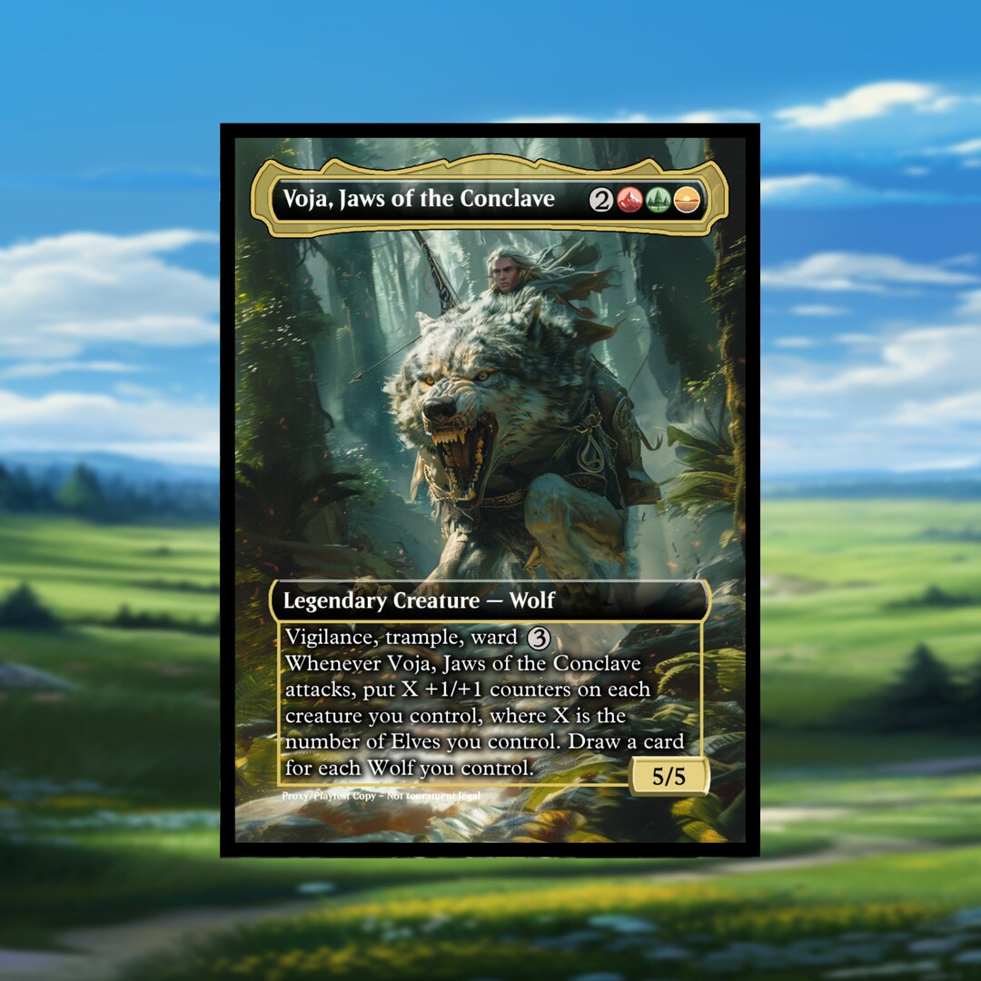 Voja, Jaws of the Conclave Proxy Game Card Custom Art Game Cards for ...