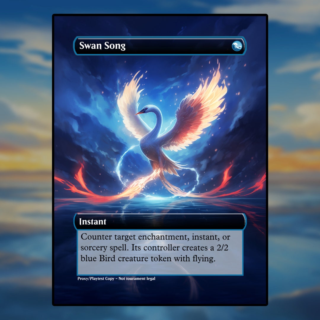 Swan Song MTG Proxy Custom Cards for Commander - Etsy