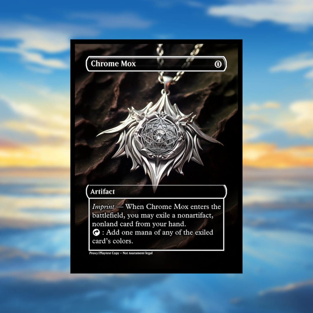 Chrome Mox MTG Proxy Clear Frame Custom Game Card for Commander Chrome ...