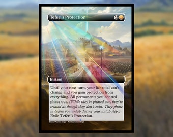 Teferi Protection MTG Custom Card PROXY - Etsy