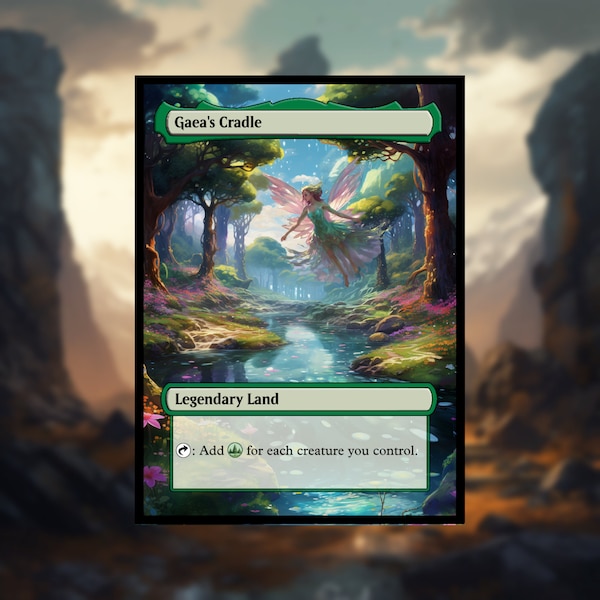 Mtg Proxies Gaeas Cradle - Etsy