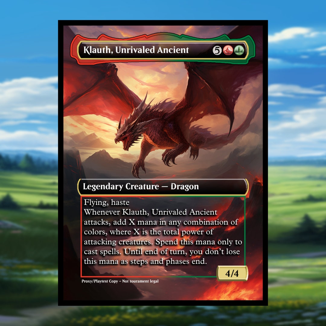 Klauth Unrivaled Ancient Proxy Clear Frame Custom Art Game Cards for ... Klauth Unrivaled Ancient Proxy Clear Frame Custom Art Game Cards for ...
