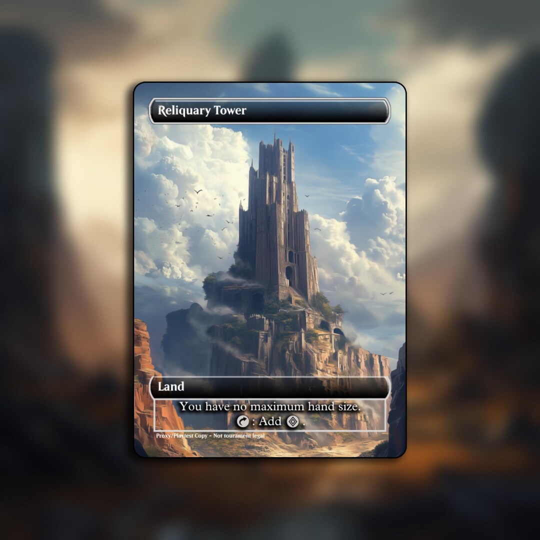Reliquary Tower Proxy Custom Art Game Cards for Commander MTG ...