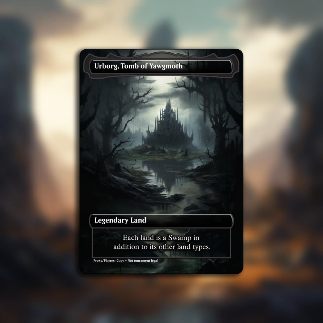 Urborg Tomb of Yawgmoth Proxy Custom Game Cards for Commander MTG Proxy ...