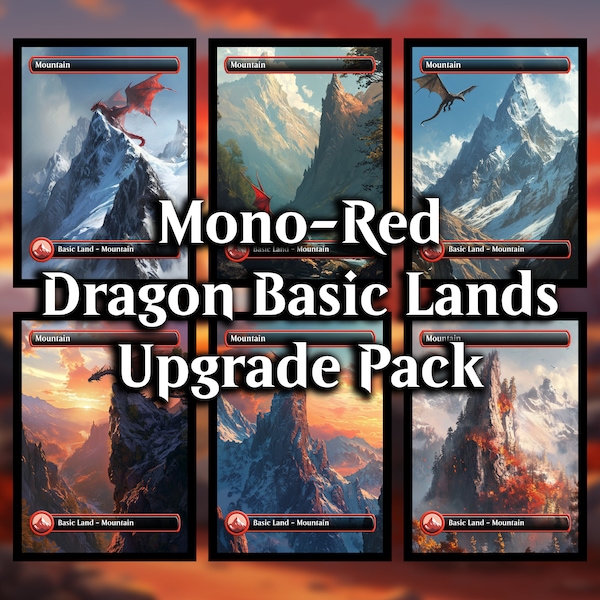 Mtg Lands Mountain - Etsy