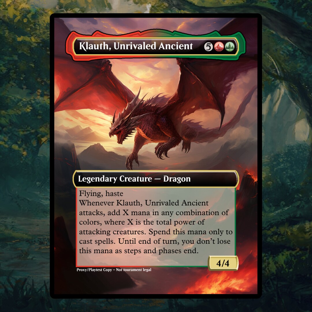 Klauth Unrivaled Ancient Proxy Custom Cards for Commander Proxy Klauth ...